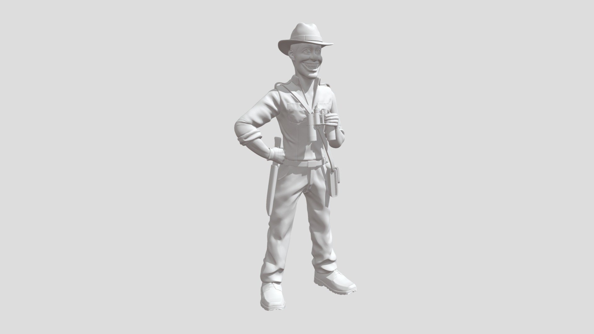 Adventurer Model (White Texture for 3D Printing) - 3D model by Tipping ...
