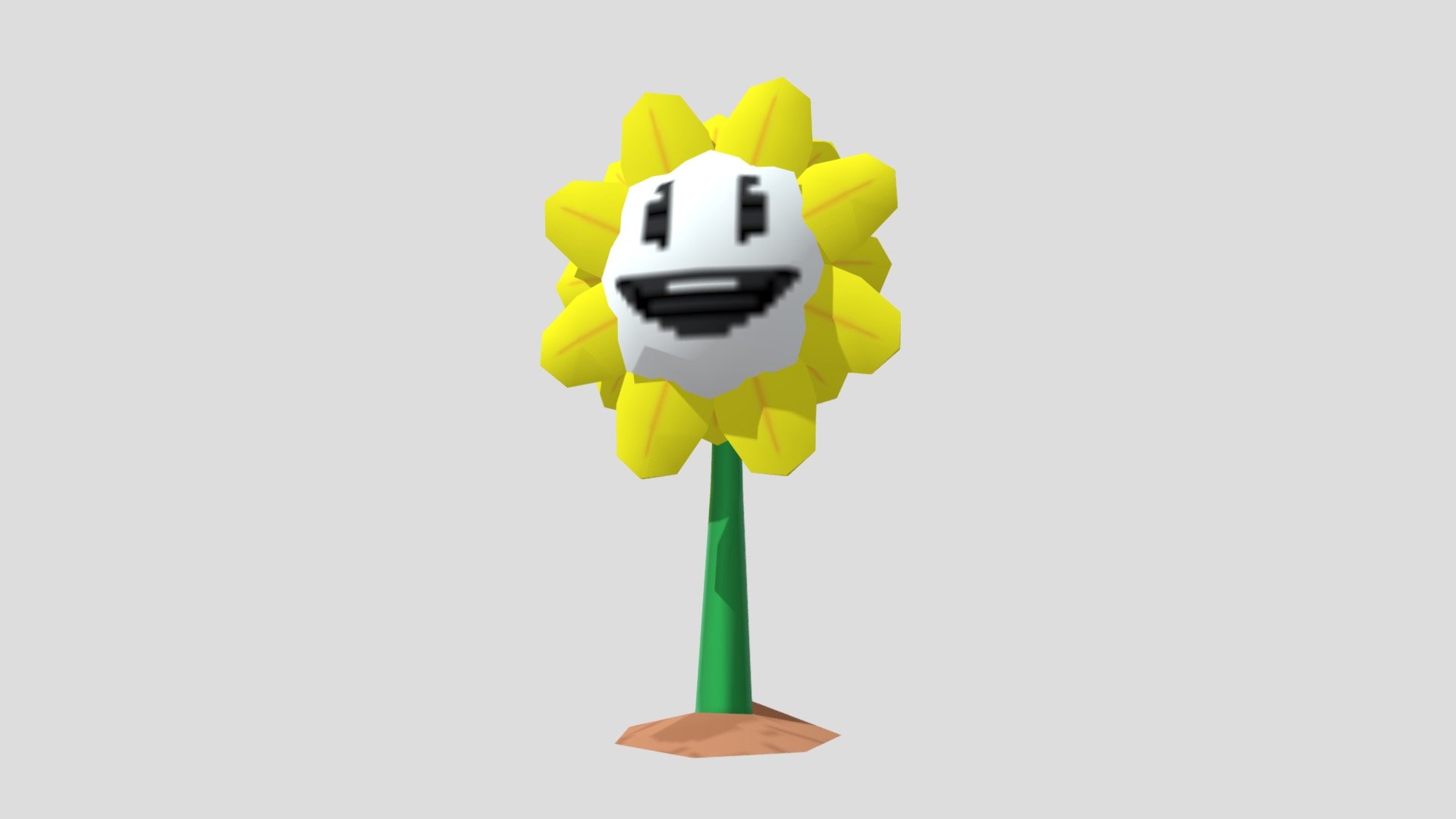 Custom Edited - Undertale Customs - Flowey 2 - 3D model by ...