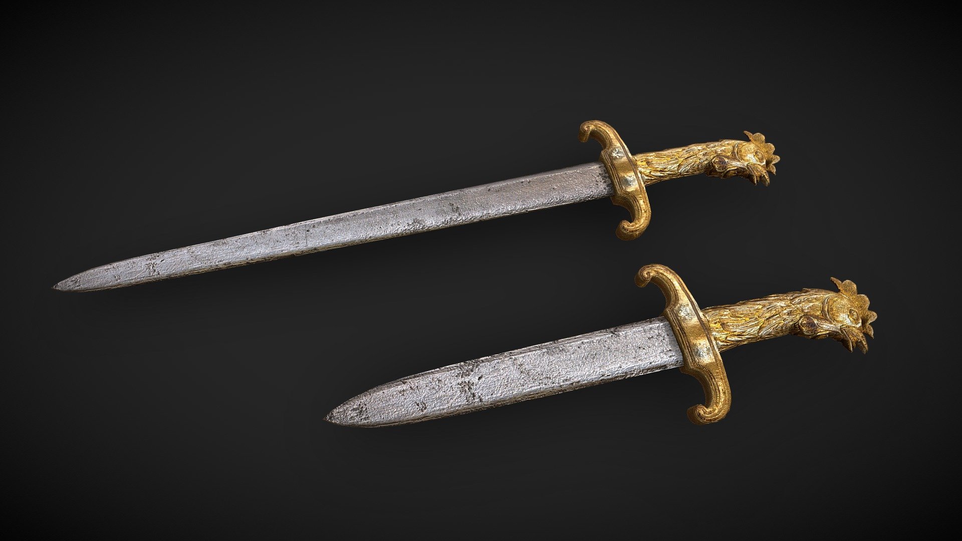 Rooster Shortsword - Fantasy Artifact - Download Free 3D model by Peter ...