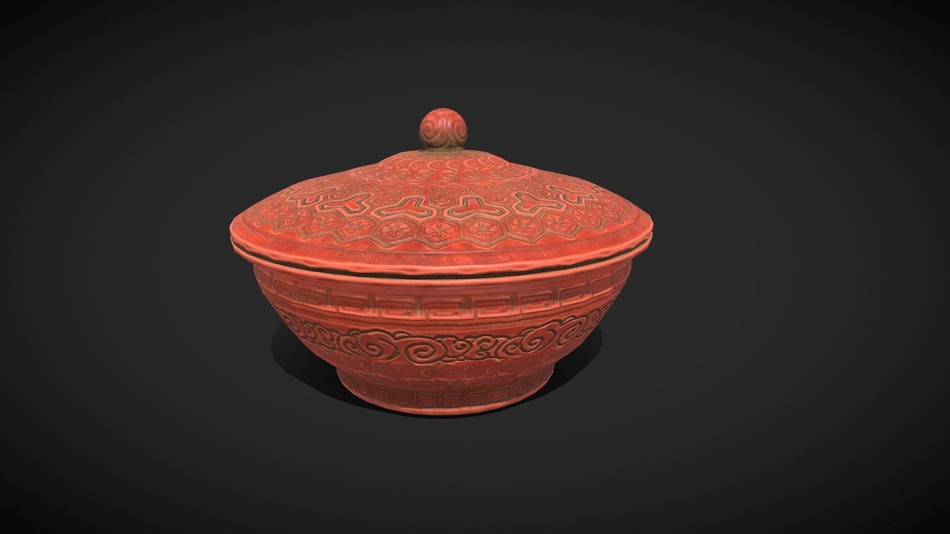 Chinese Pot - Game Ready - Buy Royalty Free 3D model by Dmitry Lastovka ...
