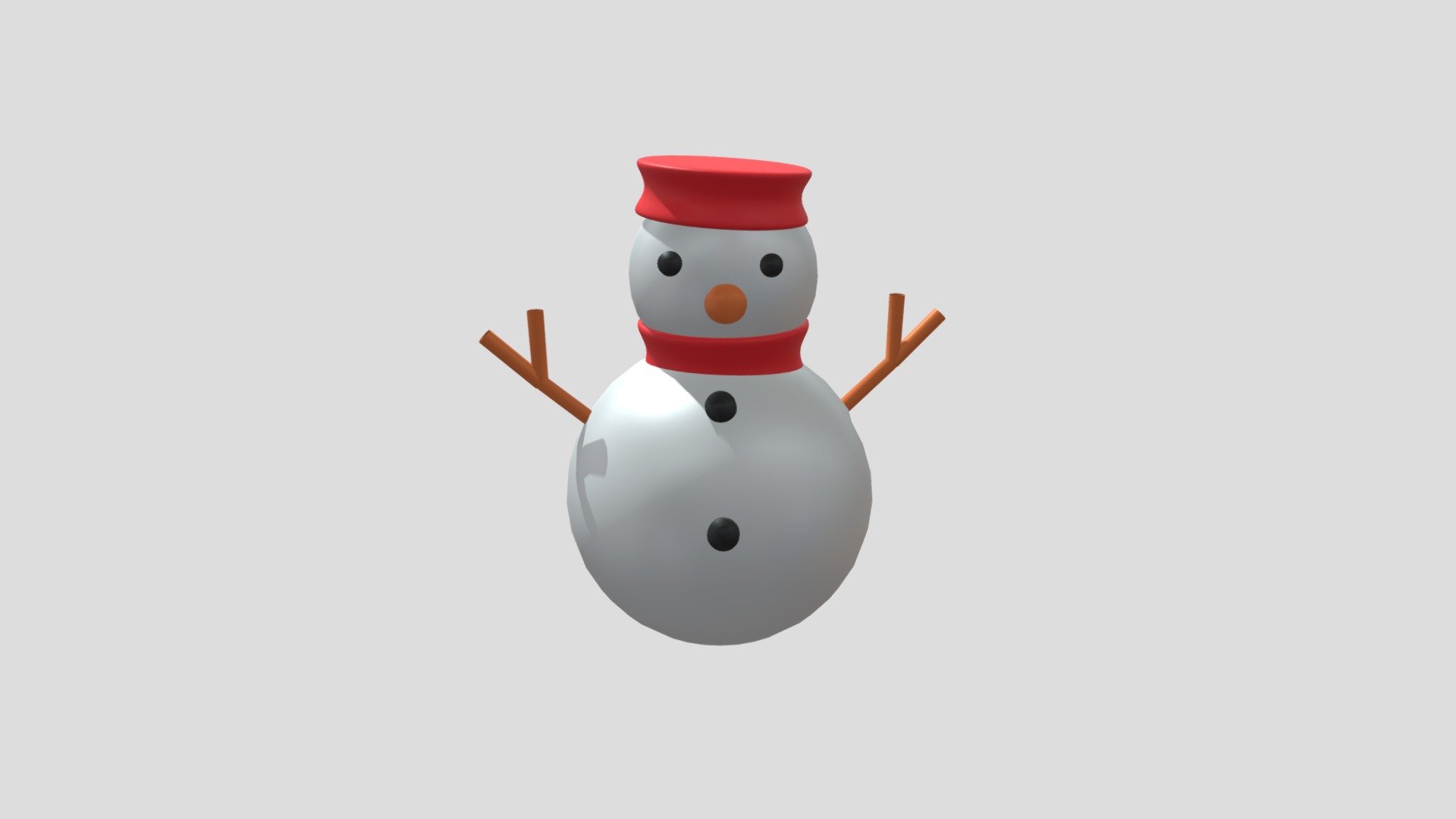 snowman - Download Free 3D model by ahmedelhirch405 [6511cb1] - Sketchfab