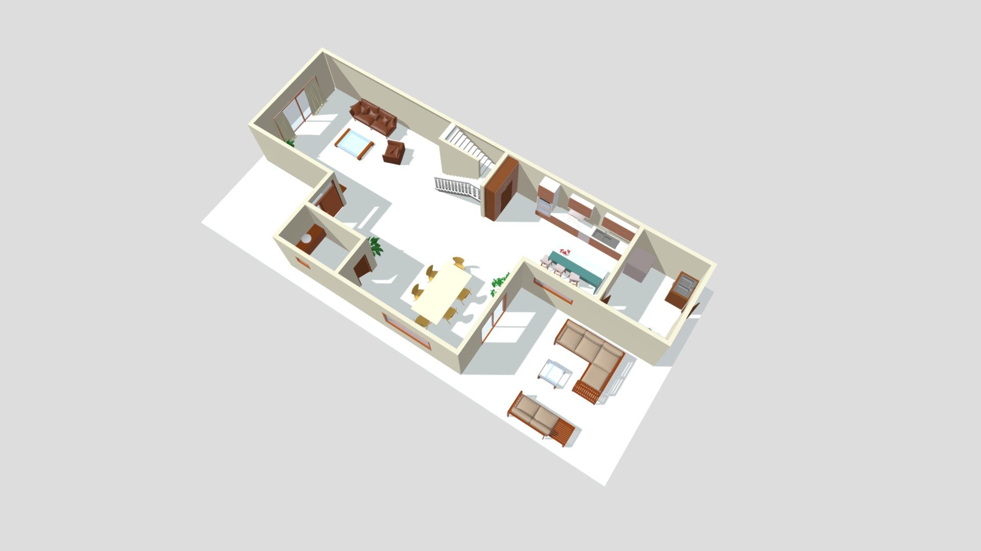 Floor Plan - 3D model by gbksketchfab [6512e4d] - Sketchfab