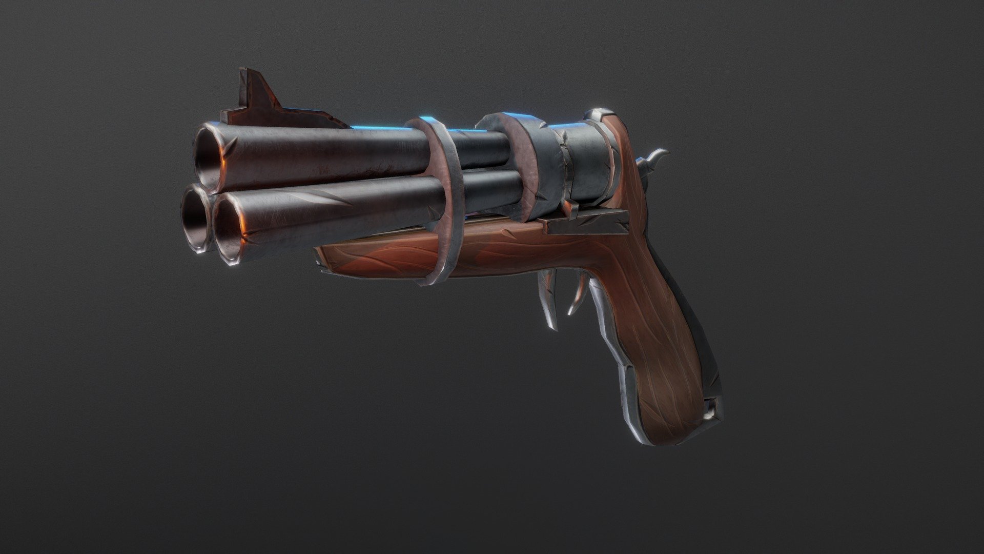 Stylized Tri-Revolver - Download Free 3D model by IdiWork [65131ad ...