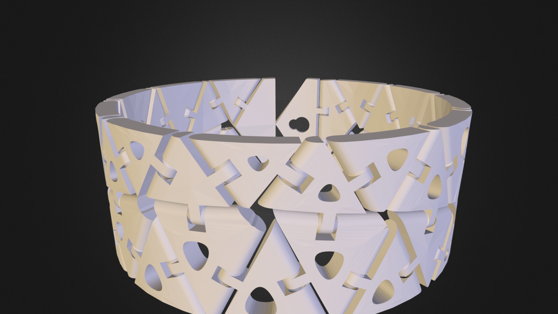 Bracelet Modern Style - 3D model by 3DCloud.company (@3dcloud) [6516cc9 ...