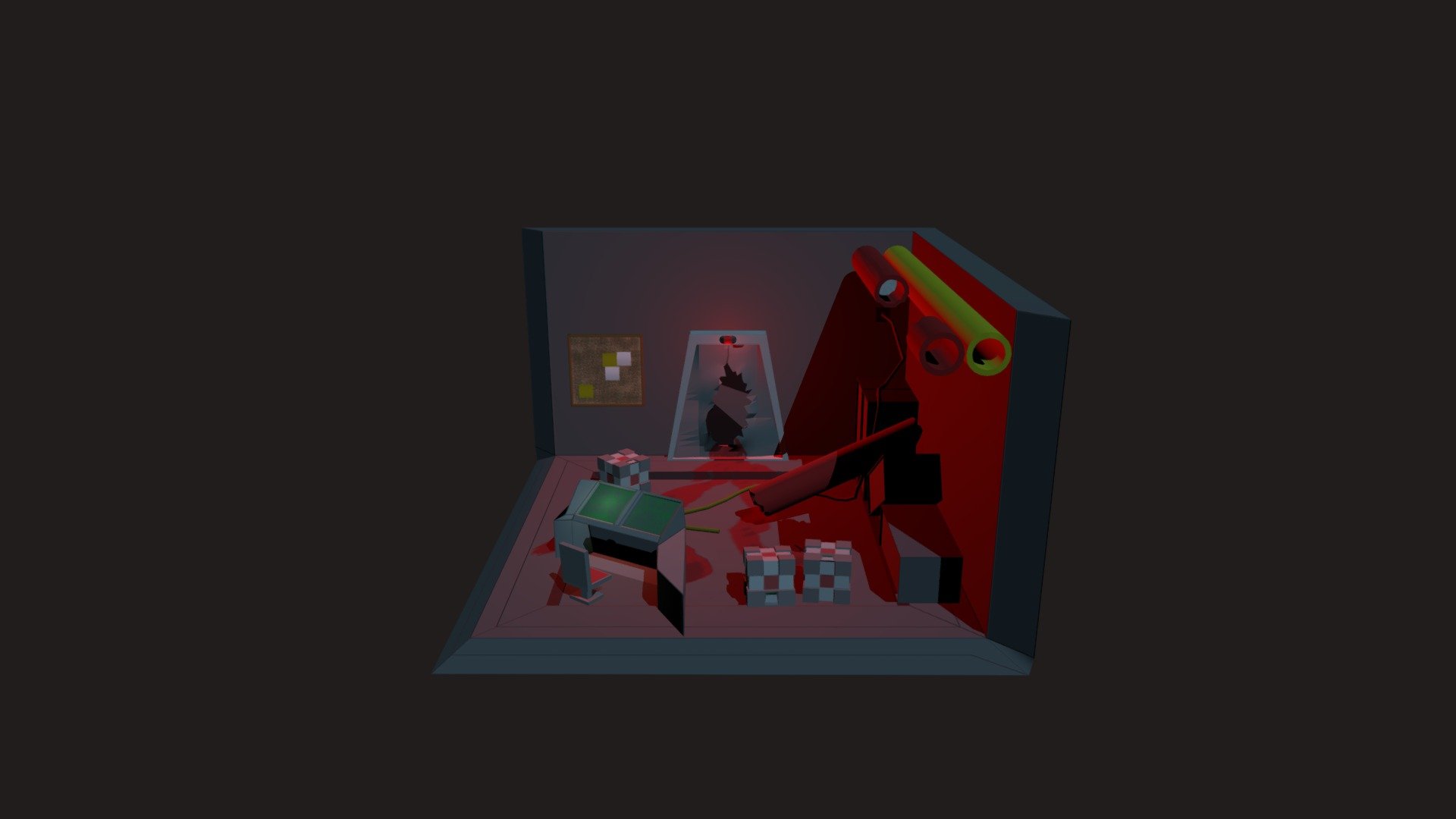 Sci-Fi Horror Room - 3D model by cpt001 [65170fc] - Sketchfab