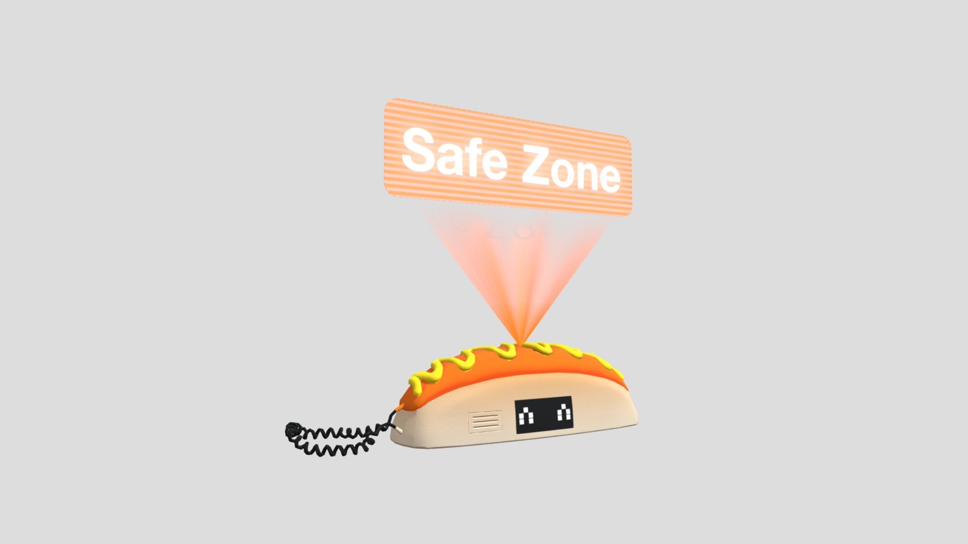 Orange Safe Zone [Snack] Phone - Download Free 3D model by ...