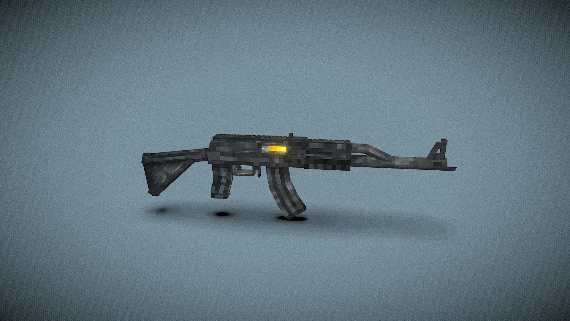 Modern Kalashnikov - Low Poly - 3D model by Gabriel Aplok ...