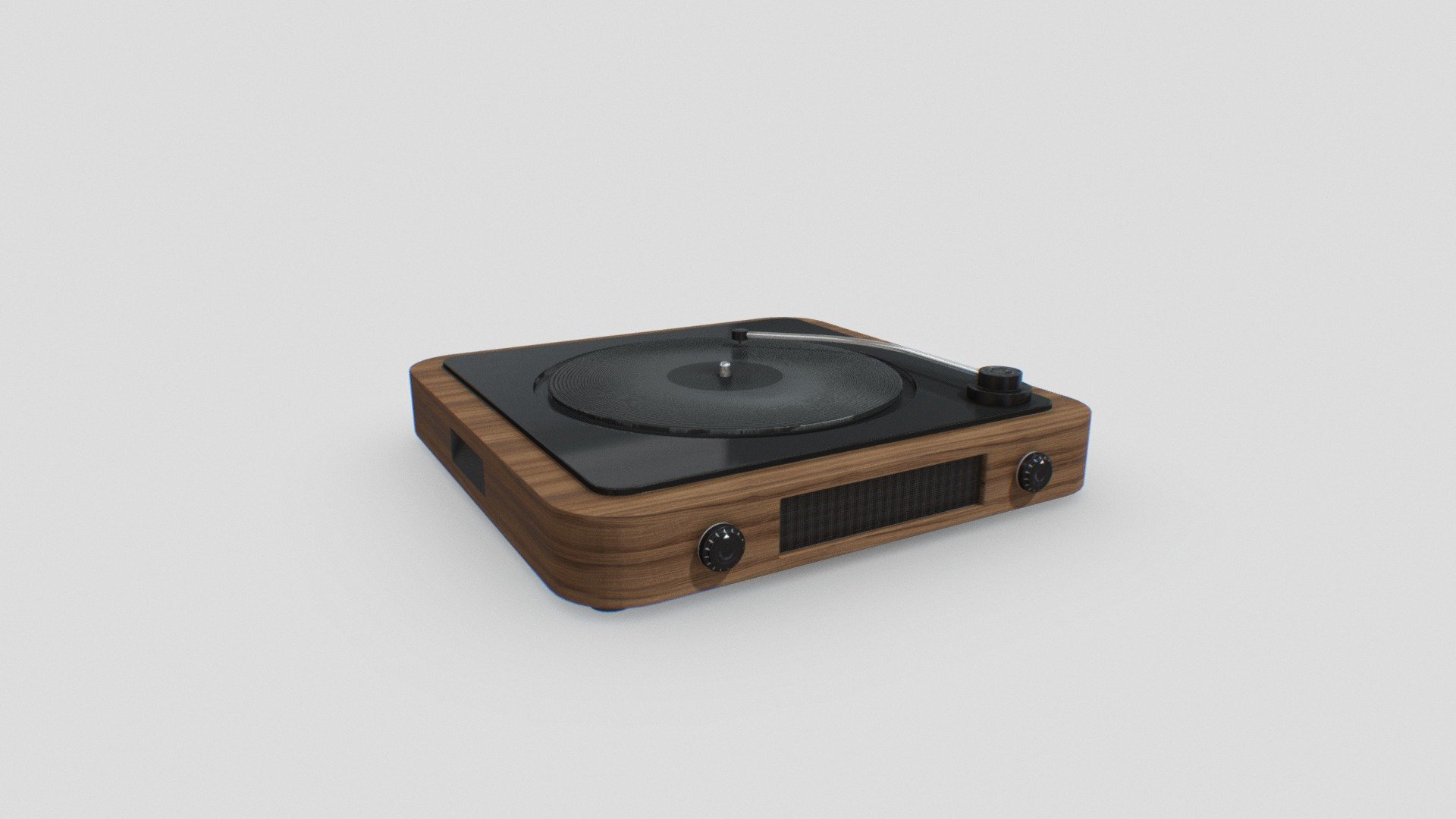 Modern Vinyl Player 45x45x6,5 - Buy Royalty Free 3D model by ...