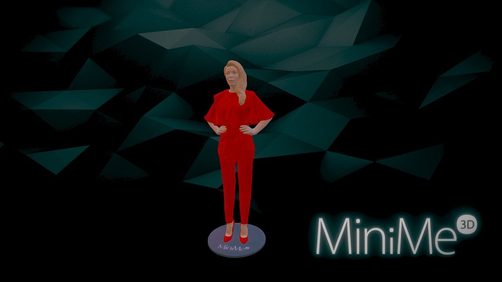 woman in red - 3D model by minime3d [651f182] - Sketchfab
