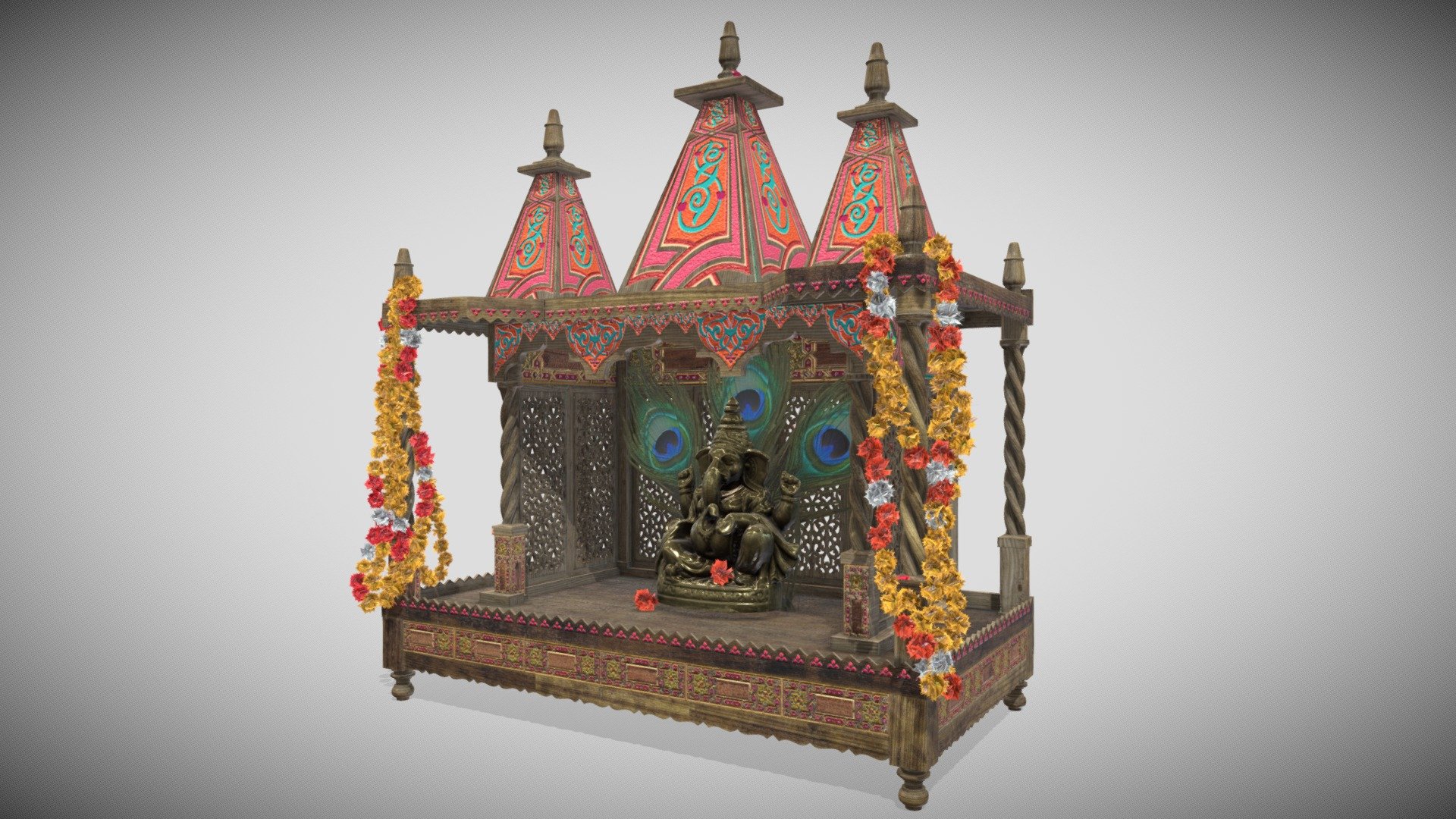 Home Mandir - Hometry - Buy Royalty Free 3D model by Francesco ...