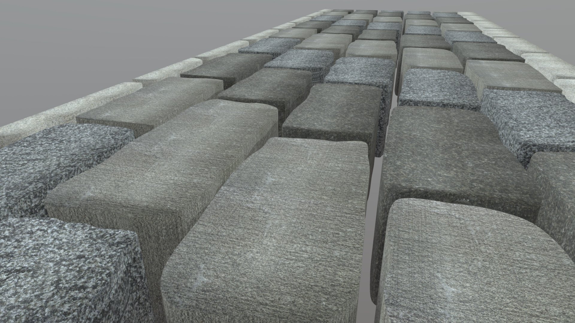 Granite Cobblestone Test 1 - 3D model by STONE CURATORS (@stonecurators ...