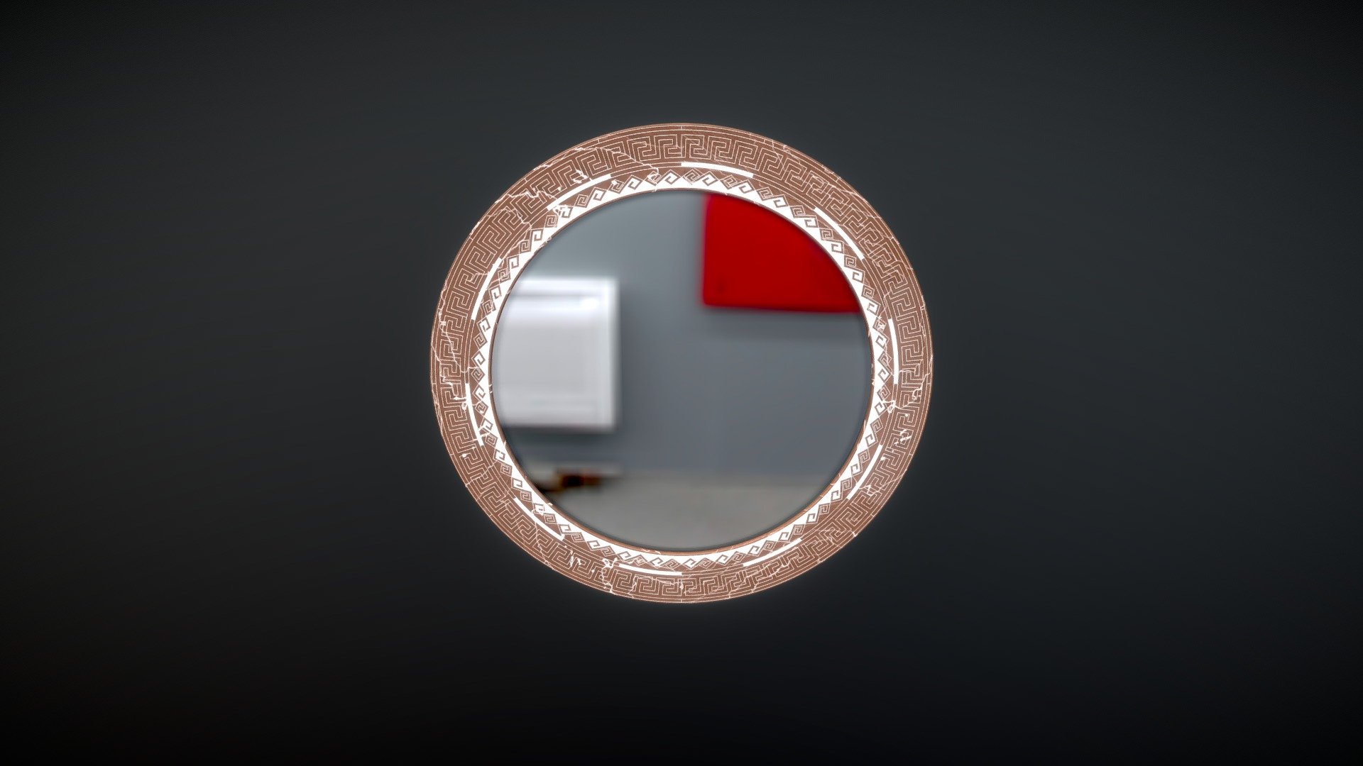 Wooden Ethnic Round Wall Mirror - Download Free 3D model by Eugene ...