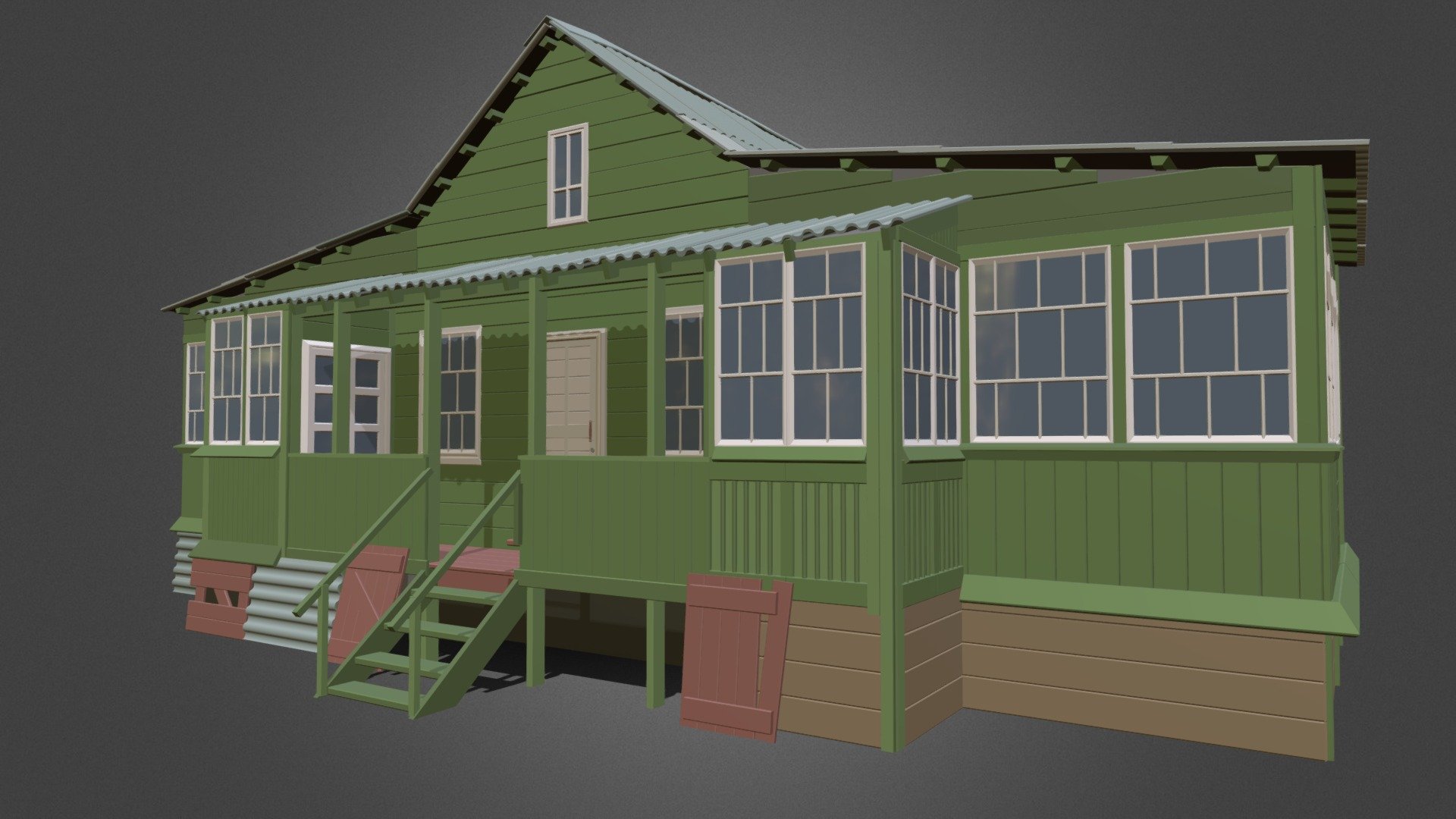 Country house - Download Free 3D model by OWRING [6522092] - Sketchfab