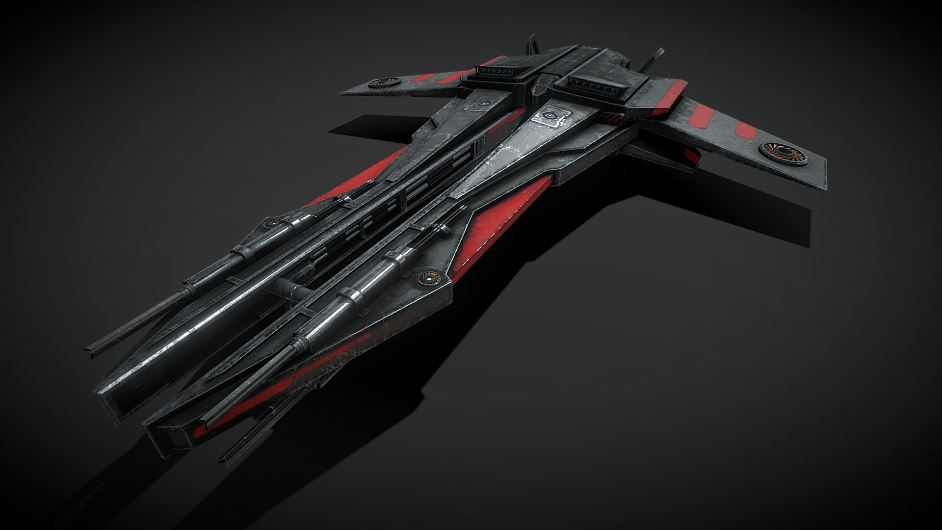 Spaceship/Interceptor with Cockpit and Anim - Buy Royalty Free 3D model ...