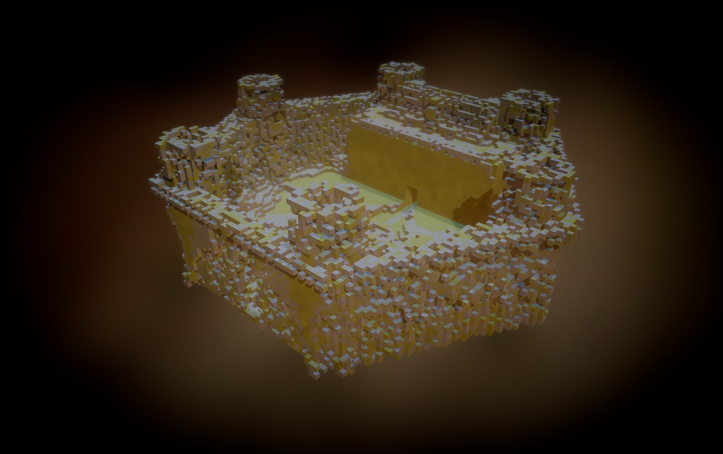 Castle Ruins Q3R3 CA Animation - Download Free 3D model by ayvlasov ...