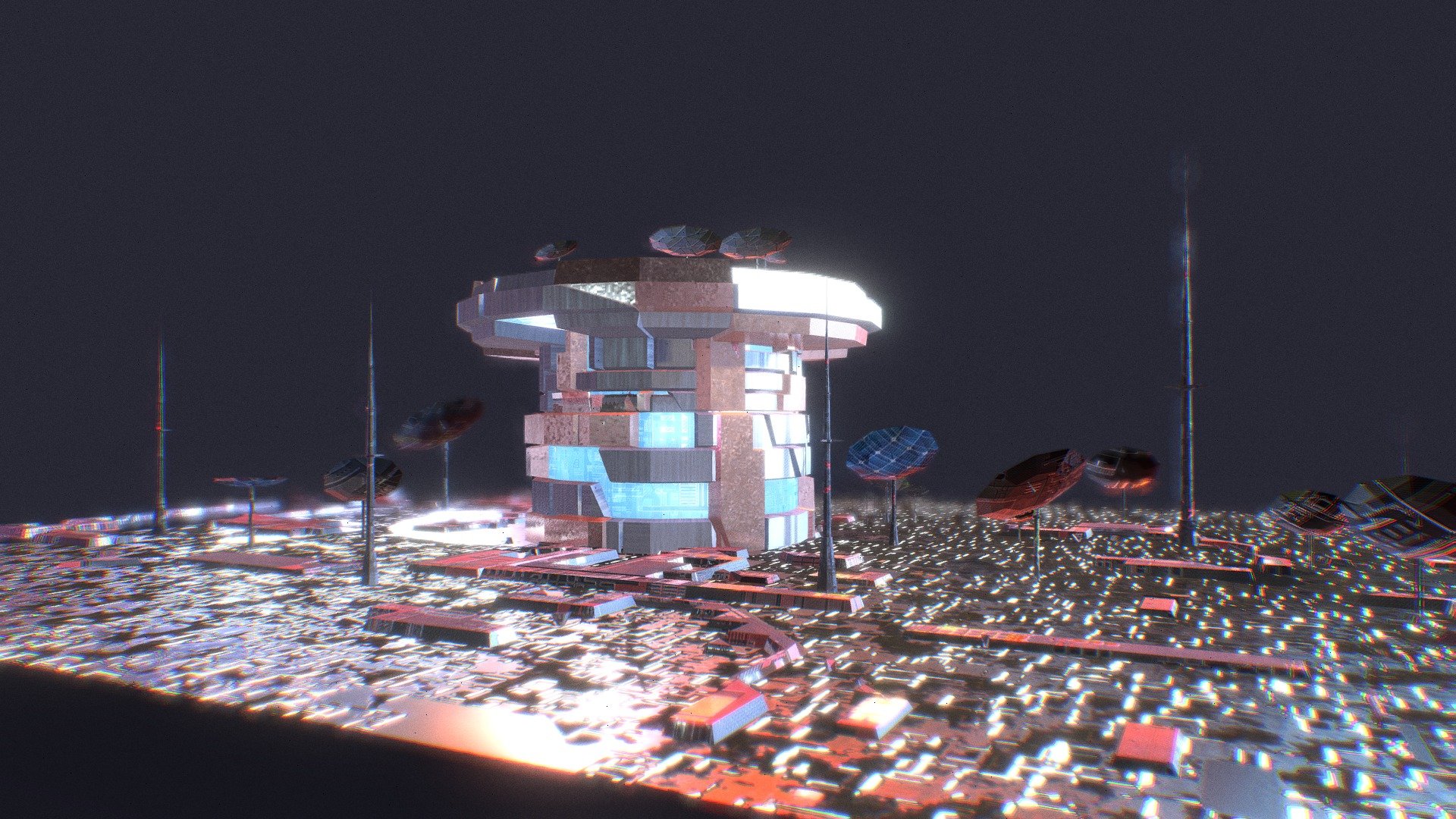 building 02 sci fi base _002 - Download Free 3D model by LJ2023 ...