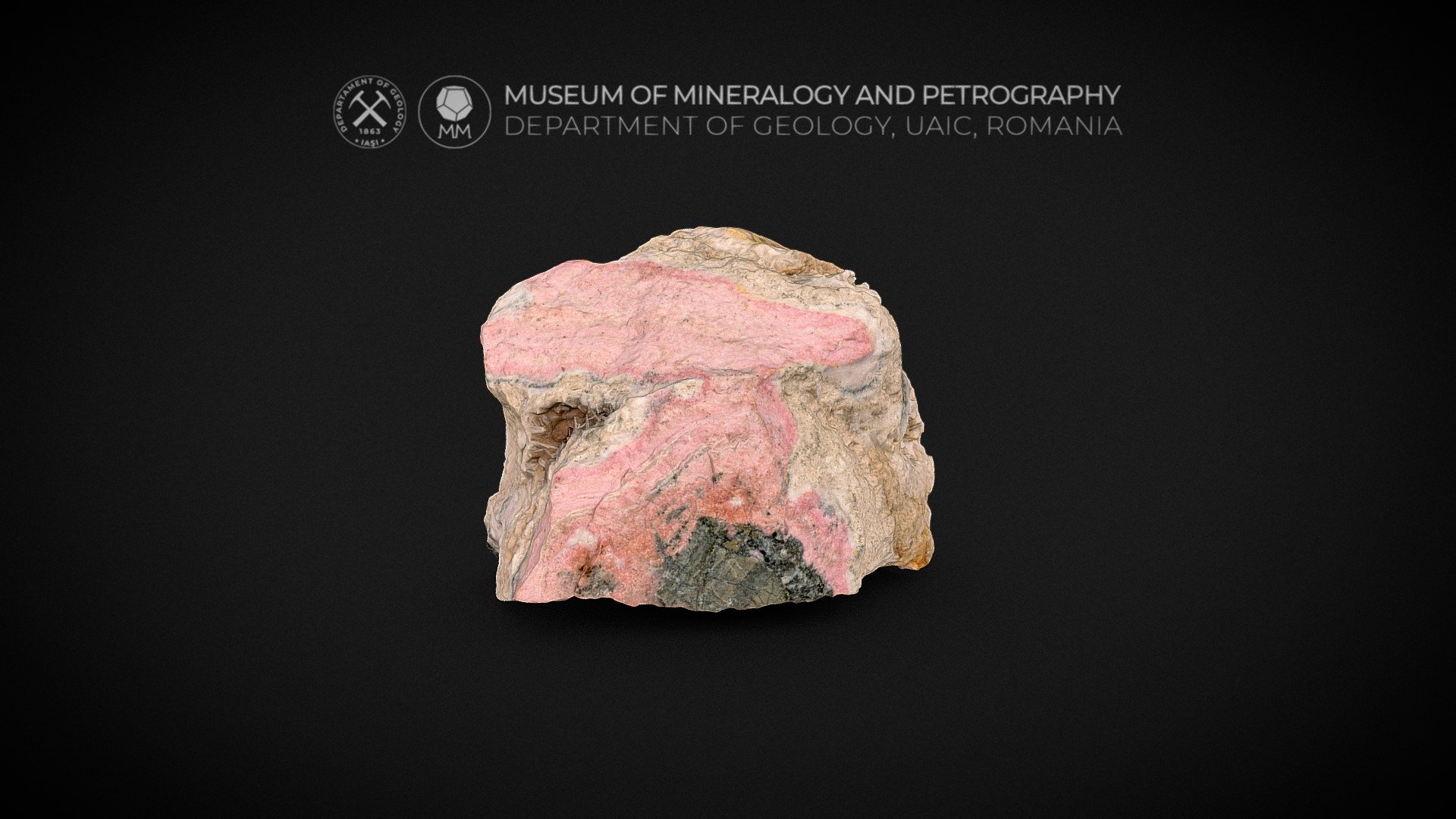 Hydrothermal breccia with Rhodochrosite - 3D model by Museum of ...