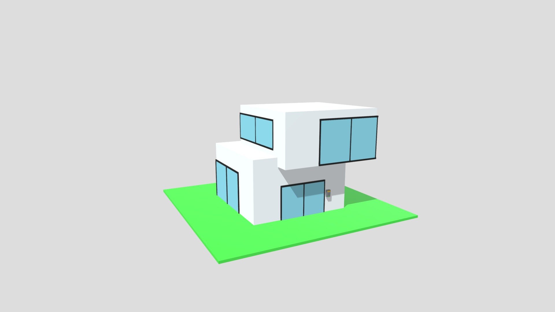 Modern house model - Download Free 3D model by mr.matrix [6524c95 ...