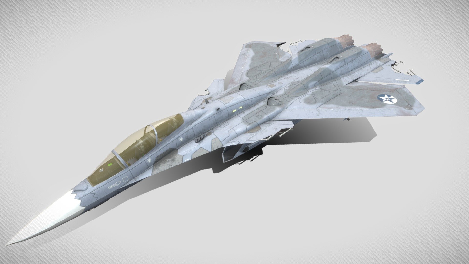 X-02S Damaged, Osean - 3D model by BorisBC [6525513] - Sketchfab