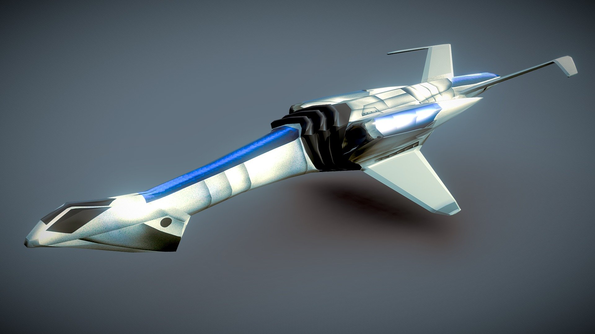 Lowpoly spaceship concept - Buy Royalty Free 3D model by kolani3d ...