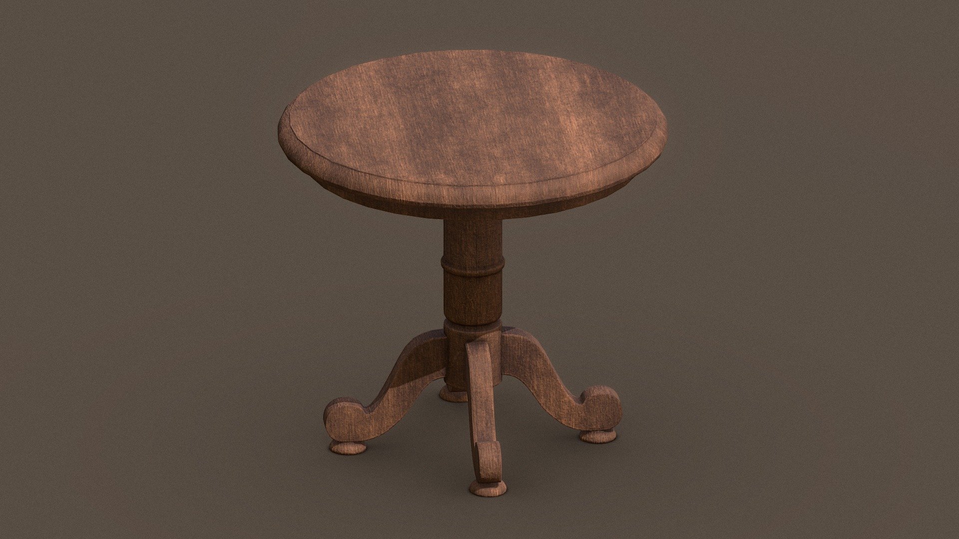 Rustic Wooden Tavern Table - 3D model by anastasiiiiia008 [6527b00 ...