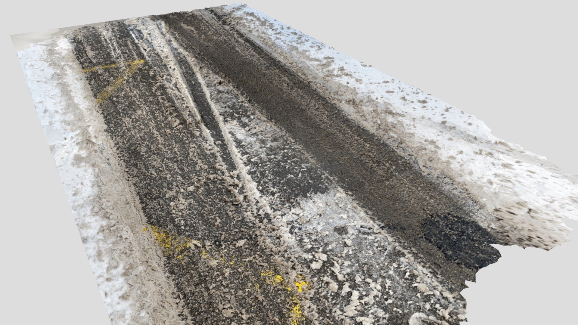 Snow road - 3D model by conflig [6527cb1] - Sketchfab