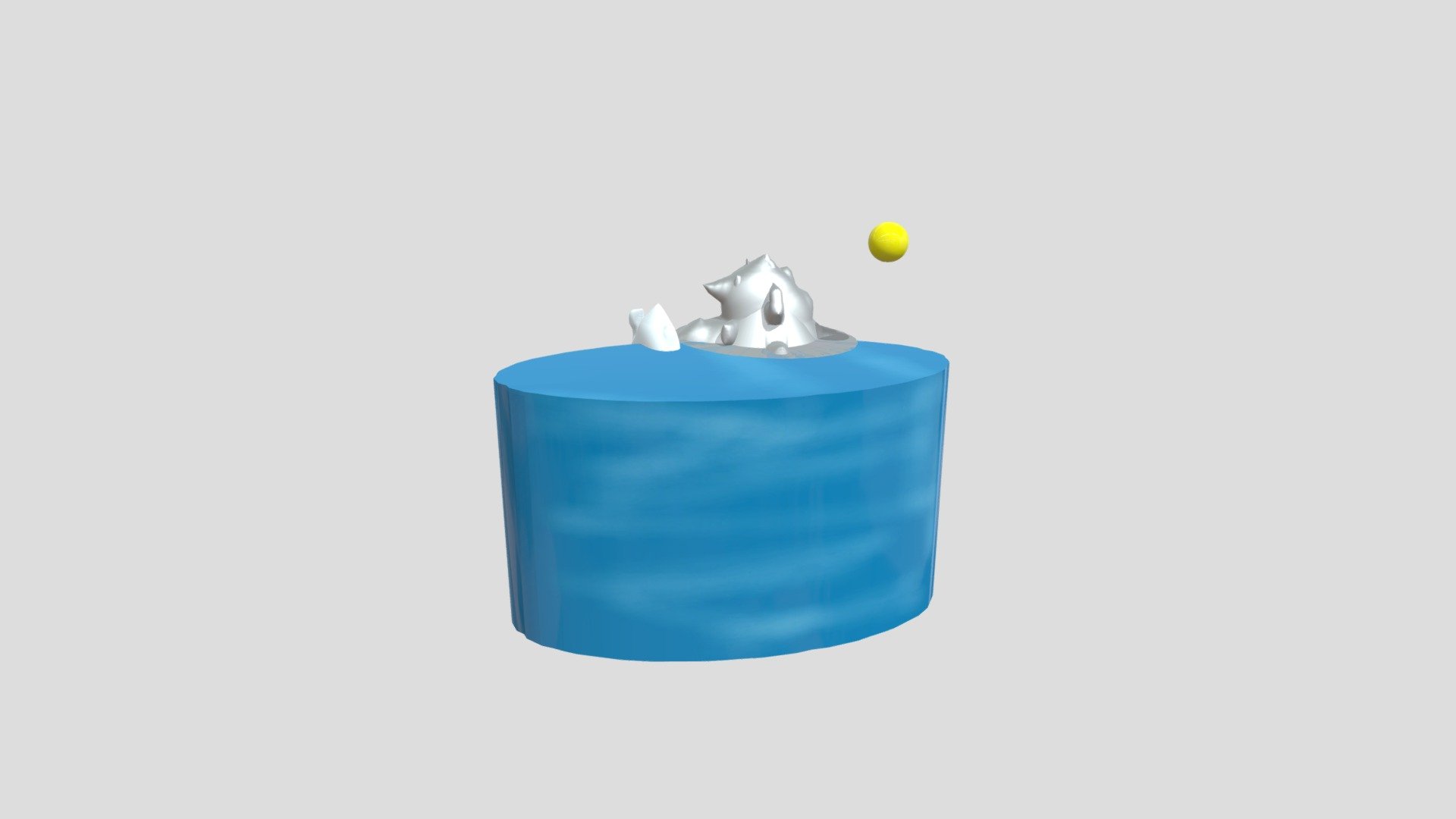 Teori Gunung Es Psikoanalisa (Sigmund Freud) - 3D model by ...