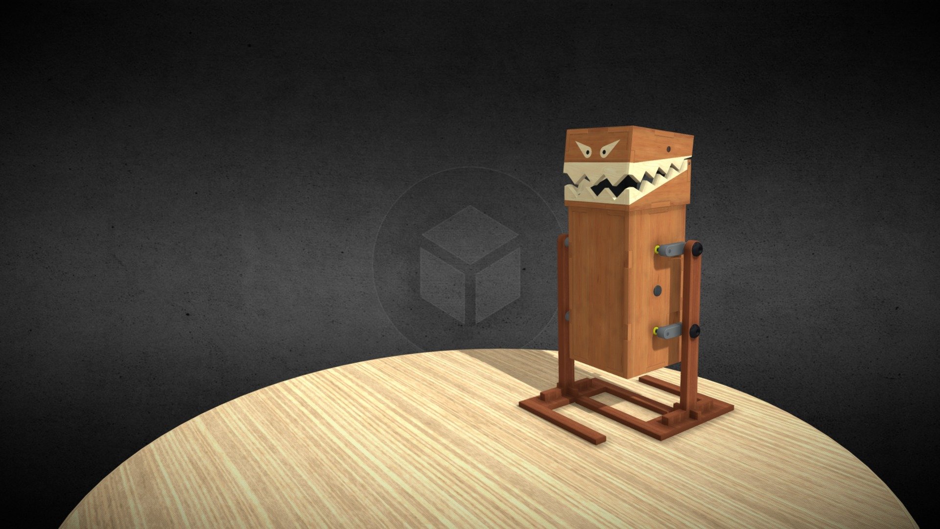 Walking Angry Robot Wooden Toy - Download Free 3D model by trinityscsp ...