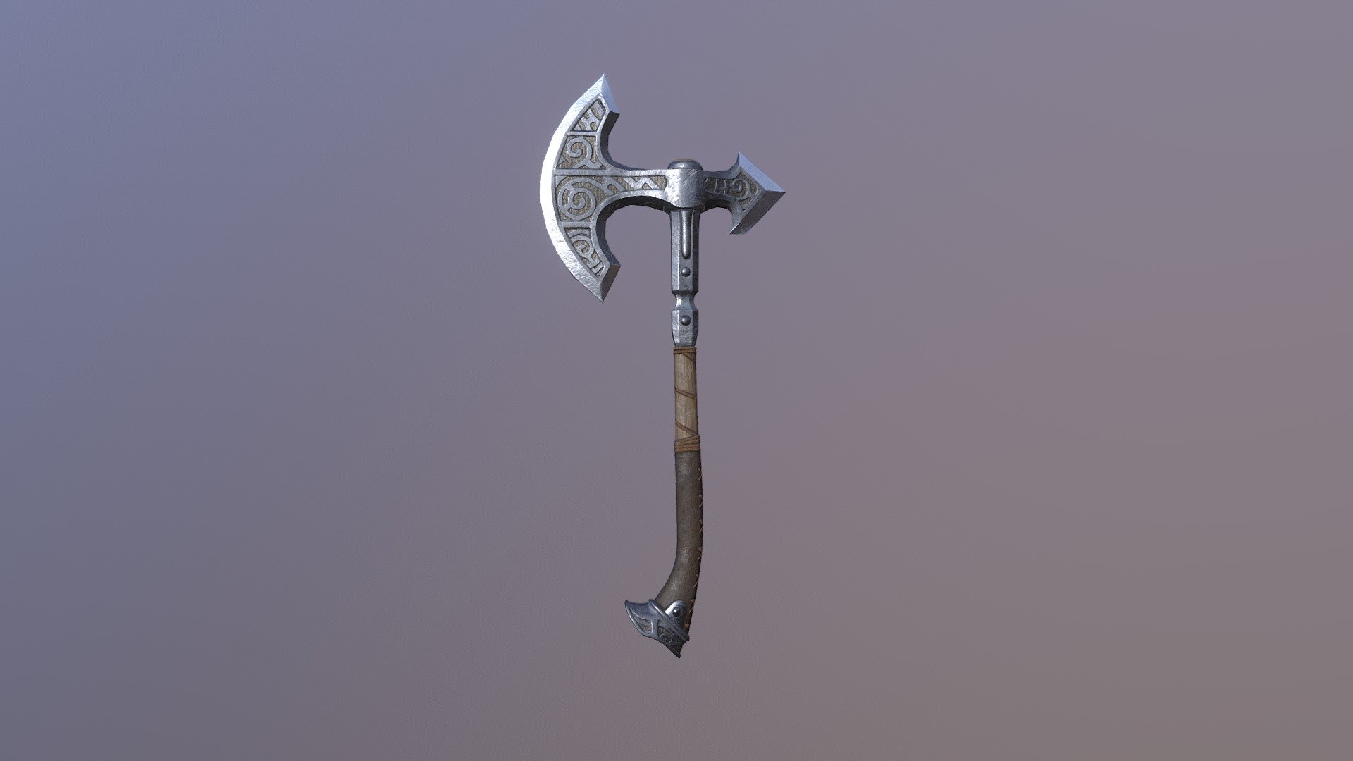Skyrim Steel War Axe - 3D model by snaki94 [65301e5] - Sketchfab