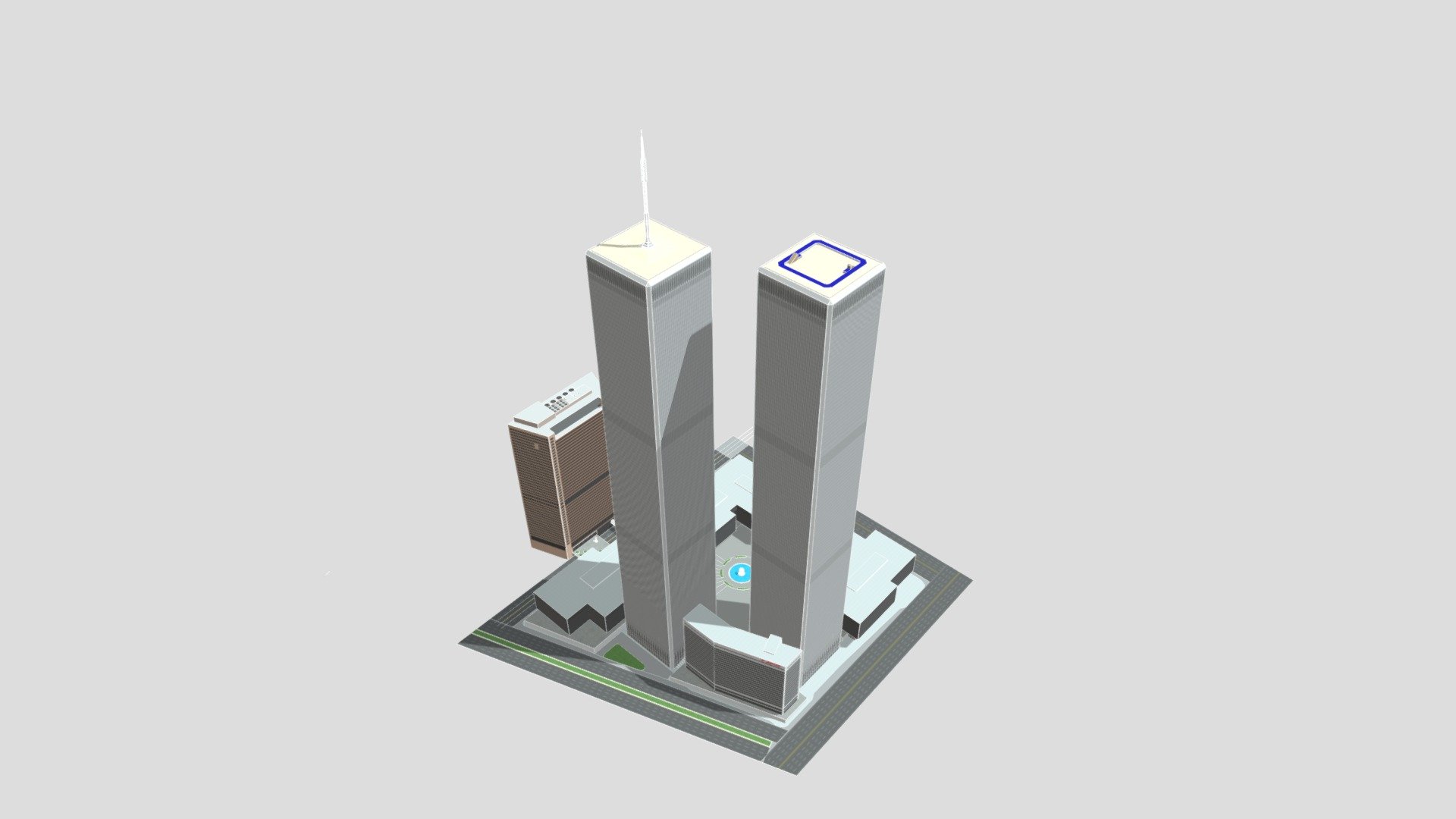 World Trade Center Twin Towers - 3D model by Polskaball ...