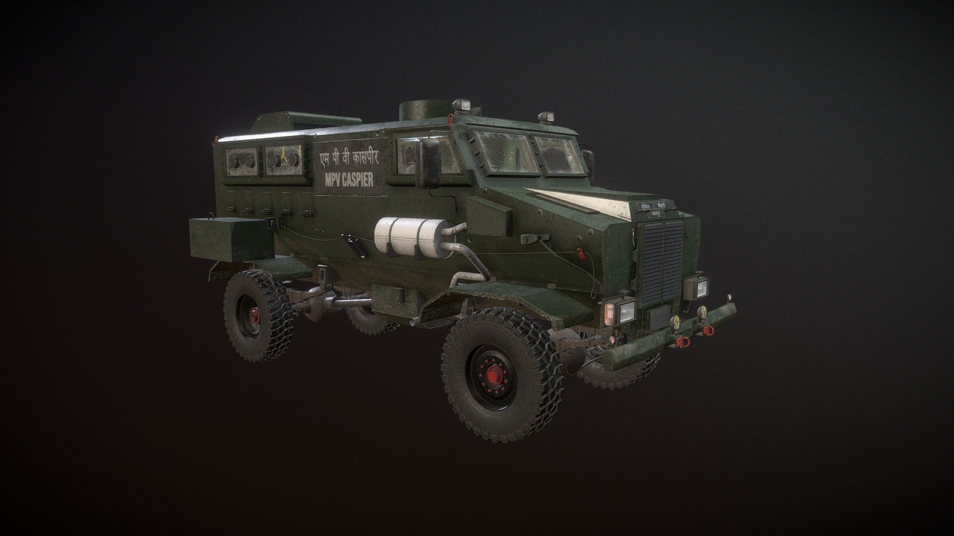 Mine protected vehicle - 3D model by NM20 [65311e5] - Sketchfab
