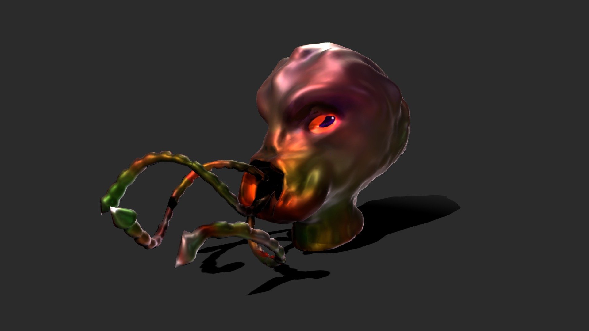 Alien face - Download Free 3D model by AJ (@ArneJans) [65330ee] - Sketchfab