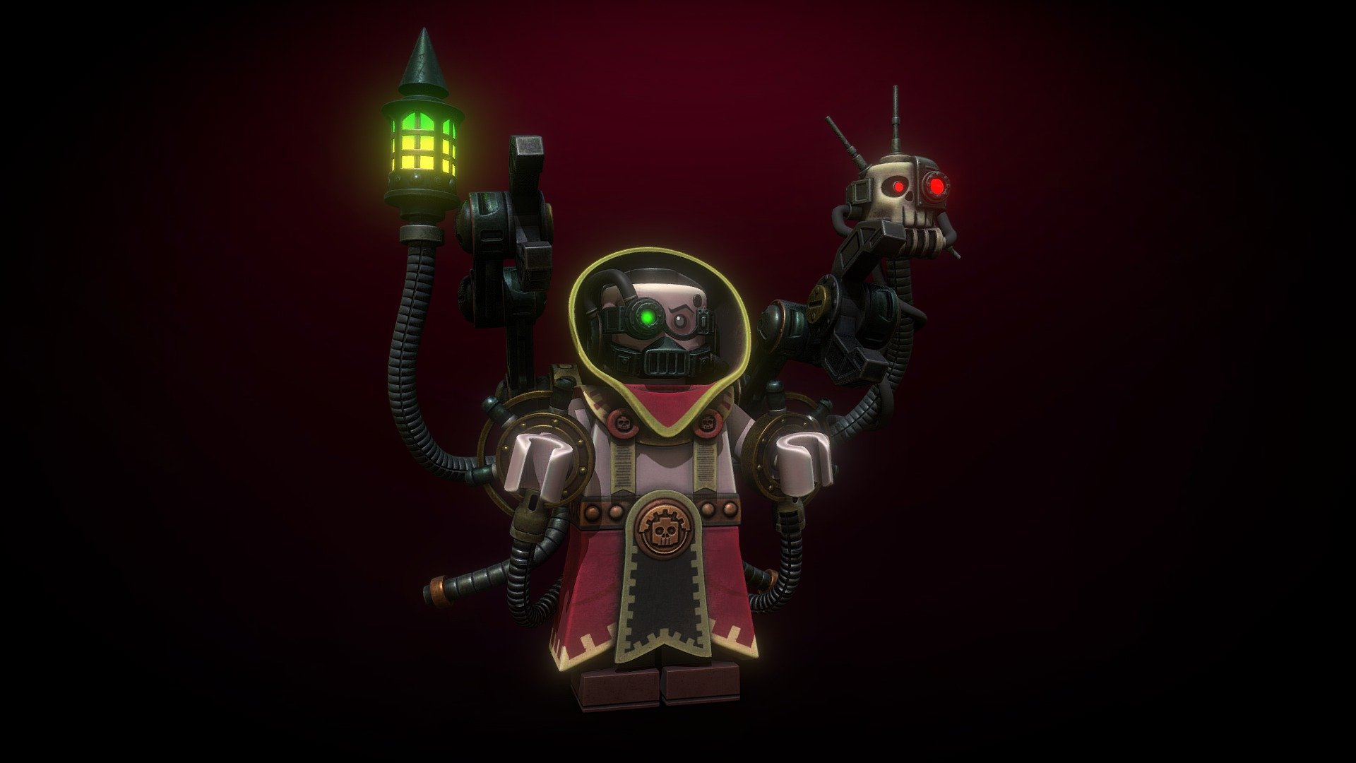 Lego Tech_Priest purifier WH40K - 3D model by giobiancoFB [6533e8f ...