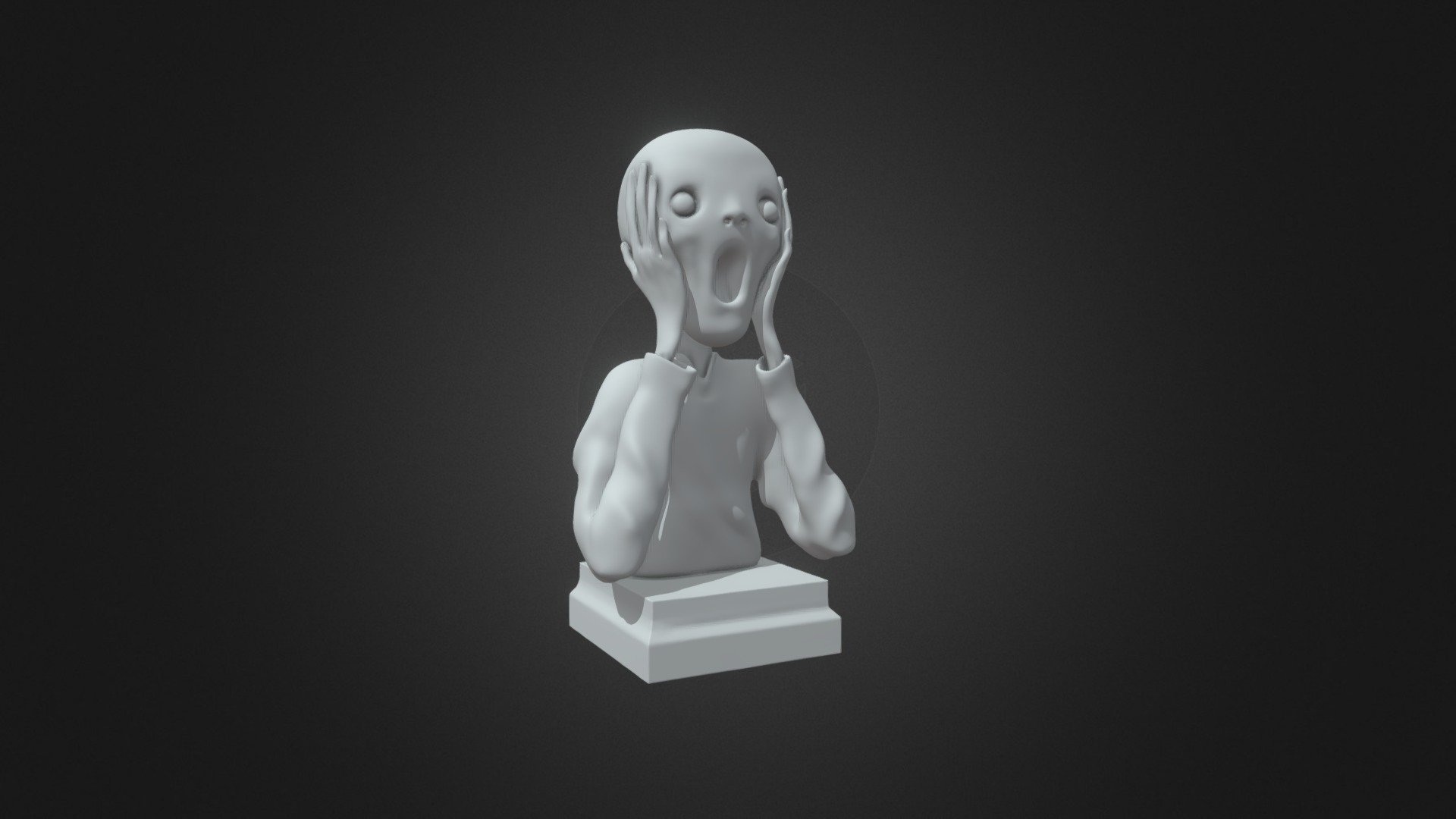 The scream - sculpture - 3D model by MartinCrovetto [6534fb8] - Sketchfab