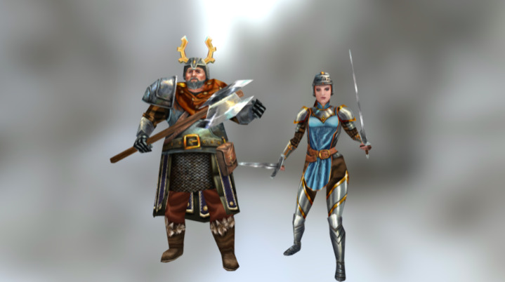 LowPoly Mobile Game Heroes- Legends of Honor - 3D model by verena ...