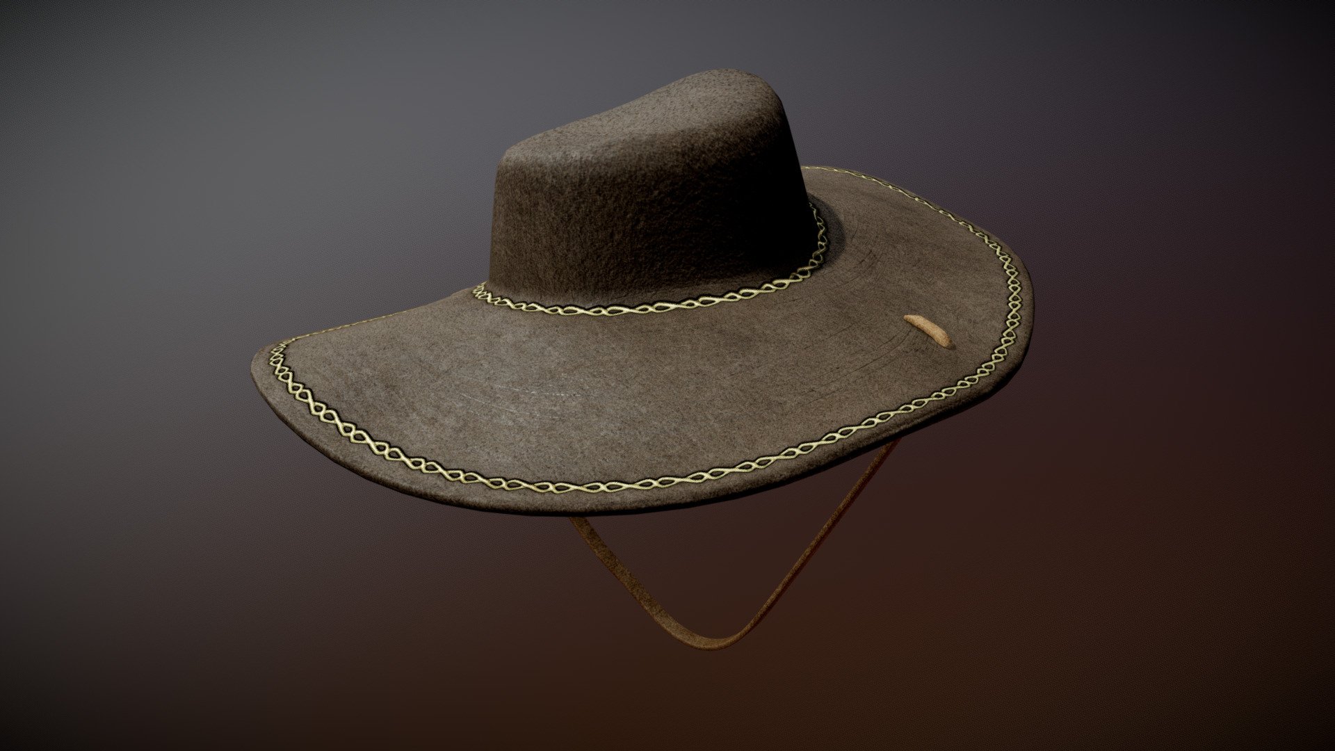 Chapeau Cowboy - 3D model by Anthony (@antoman29) [6539e11] - Sketchfab