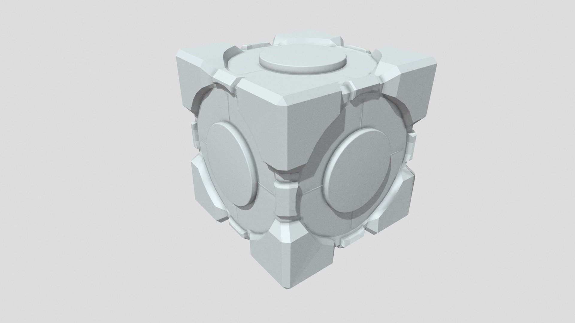 Companion Cube - 3D model by Maphesdus [653a340] - Sketchfab