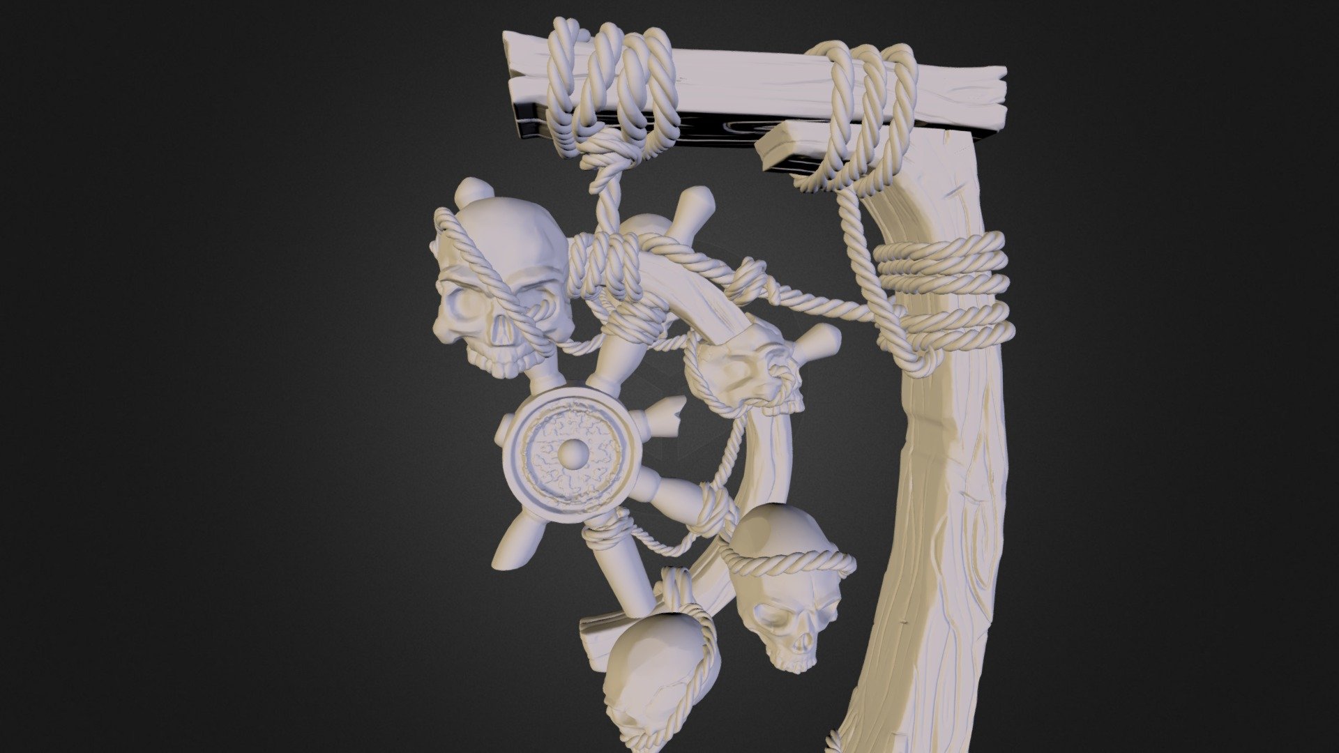 Pirate Post - 3D model by honeybourned [653ade7] - Sketchfab