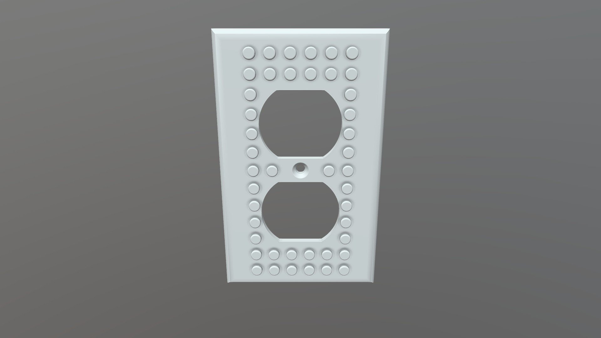Lego Compatible Outlet Cover - 3D model by syager [653cbec] - Sketchfab