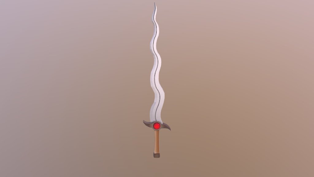 Curved sword. - 3D model by vlad1324 [653e8b1] - Sketchfab