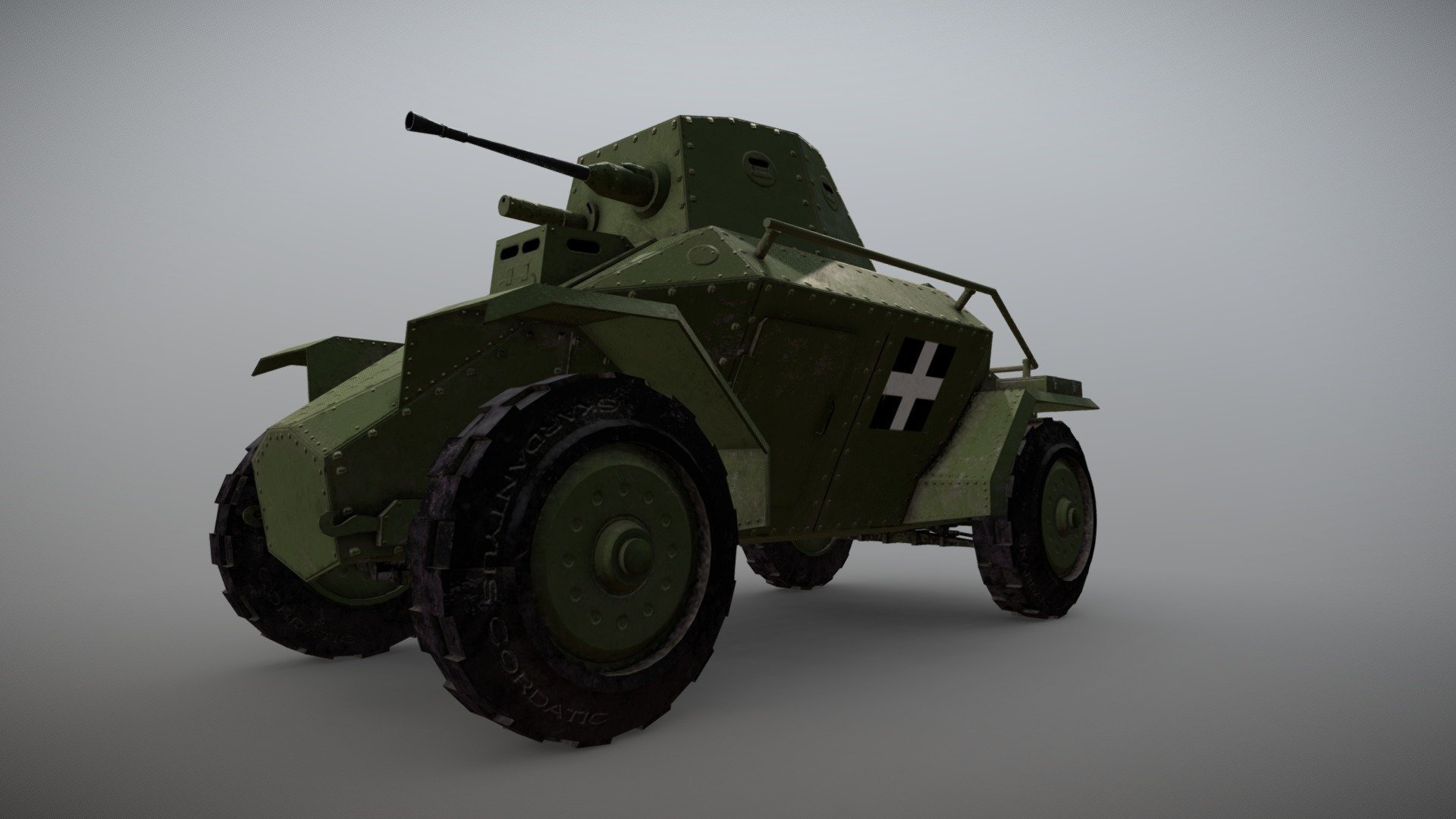 Hungarian 39M Csaba Armoured Car - 3D model by JIBR (@nkorn) [653f729 ...