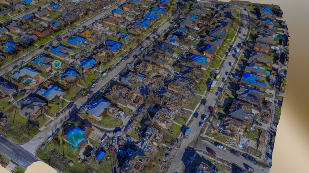 Rowlett,Texas 2015 Tornado Damage Sample 3D SAR - 3D model by skylvl ...
