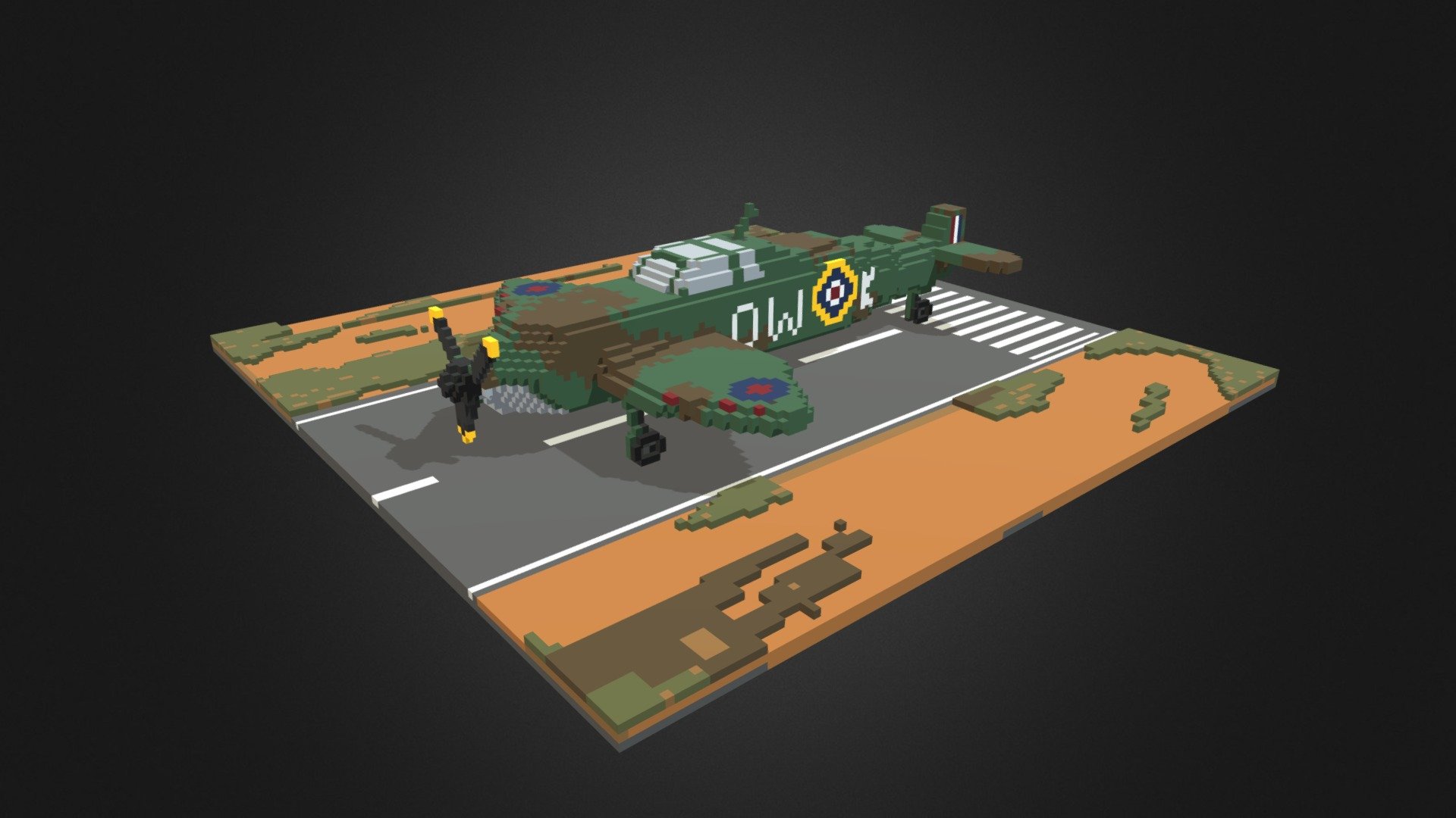 Airplane Modeling WW2 - 3D model by inesgoncalves [654324c] - Sketchfab
