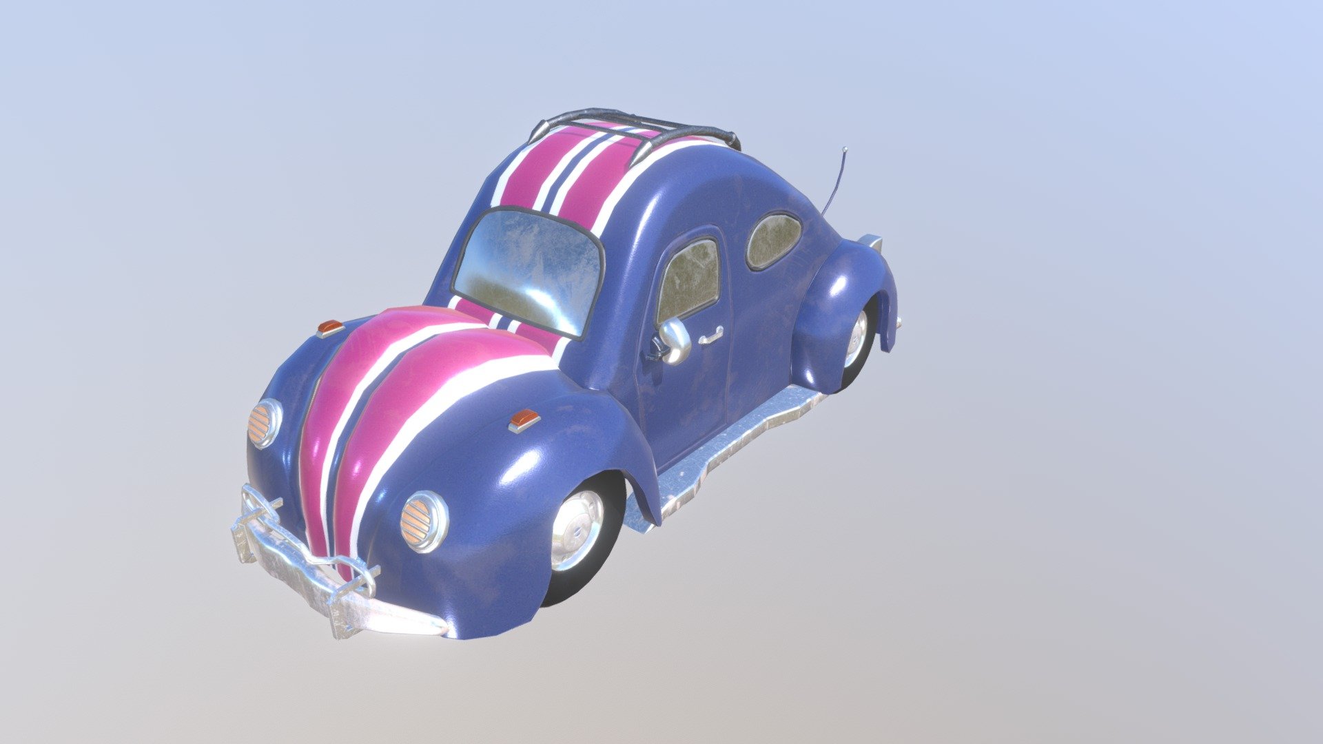 Beetle Toon Stylized Car - 3D model by Junaid_shakoor [65468d9] - Sketchfab