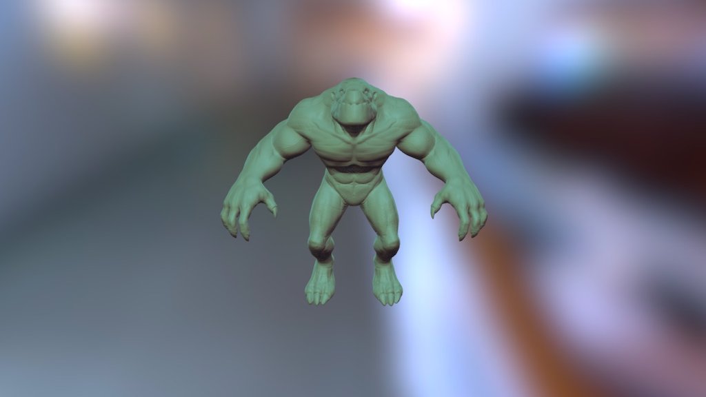 zbrush sculpt monster - 3D model by Victor Estivador (@VictorEstivador ...