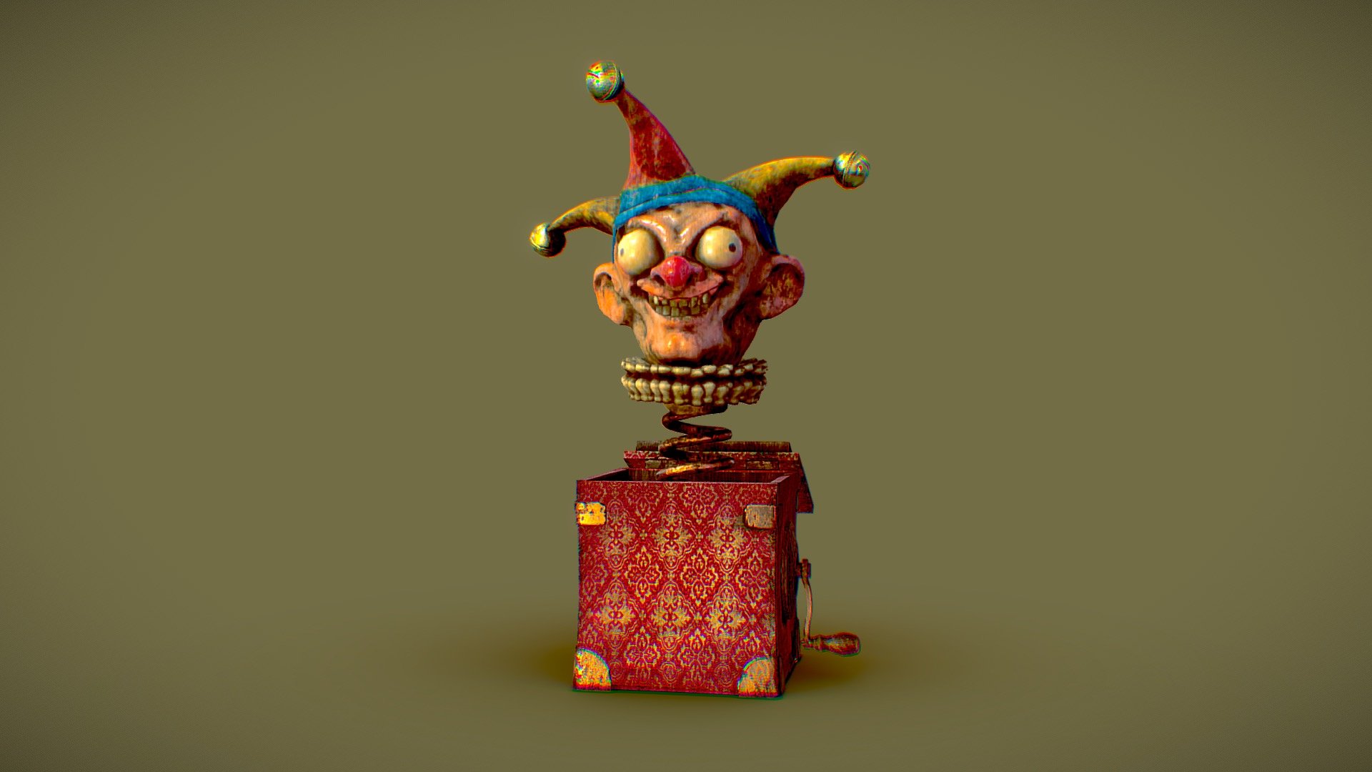 Clown in the box - 3D model by Simon Green (@sammihs) [654a26b] - Sketchfab