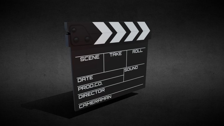 Clapperboard 3D models - Sketchfab
