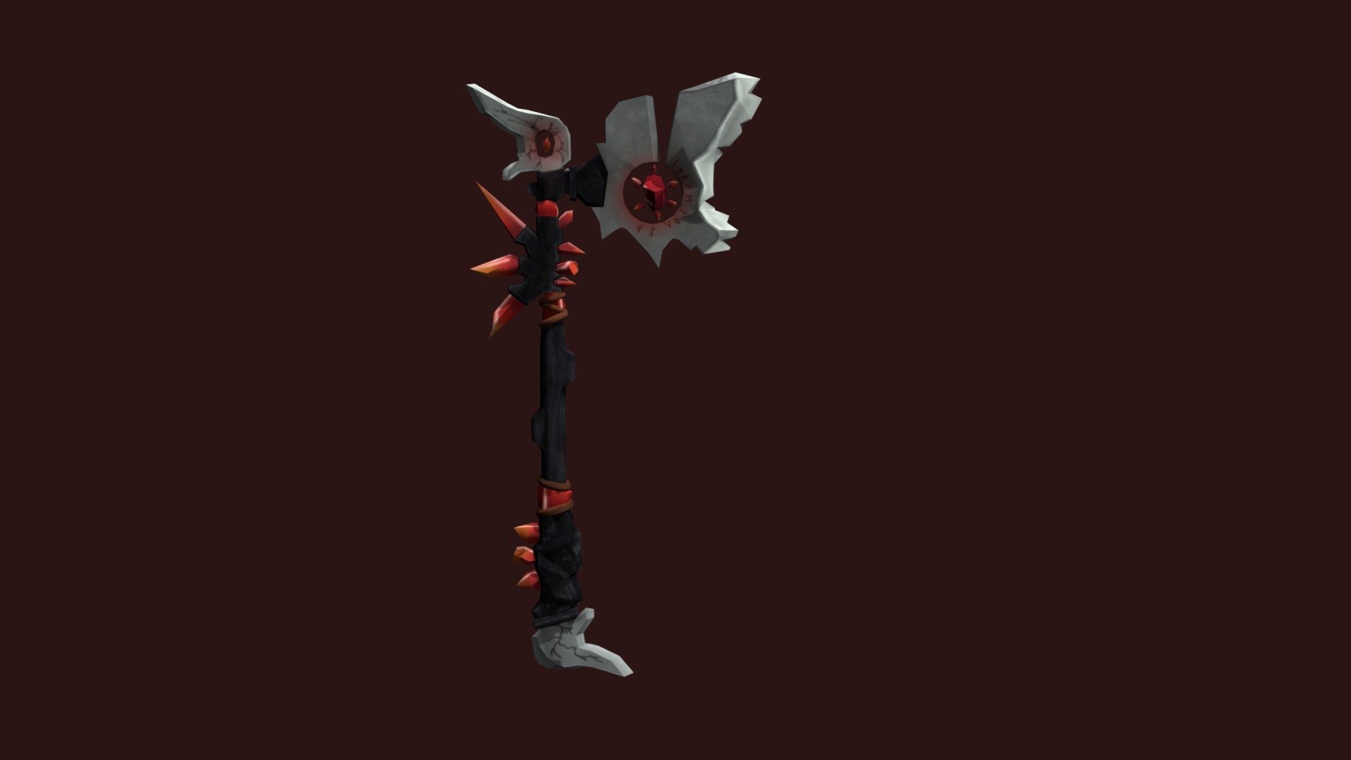 WoW Weapon Axe - 3D model by Karen De Boever (@KarenDeBoever) [654bdab ...