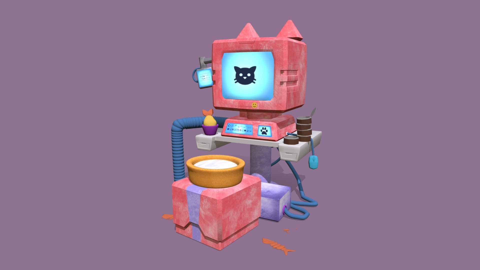 PC_Cat - Download Free 3D model by Mafer Luna (@Fernanda.Aldaco.de.Luna ...