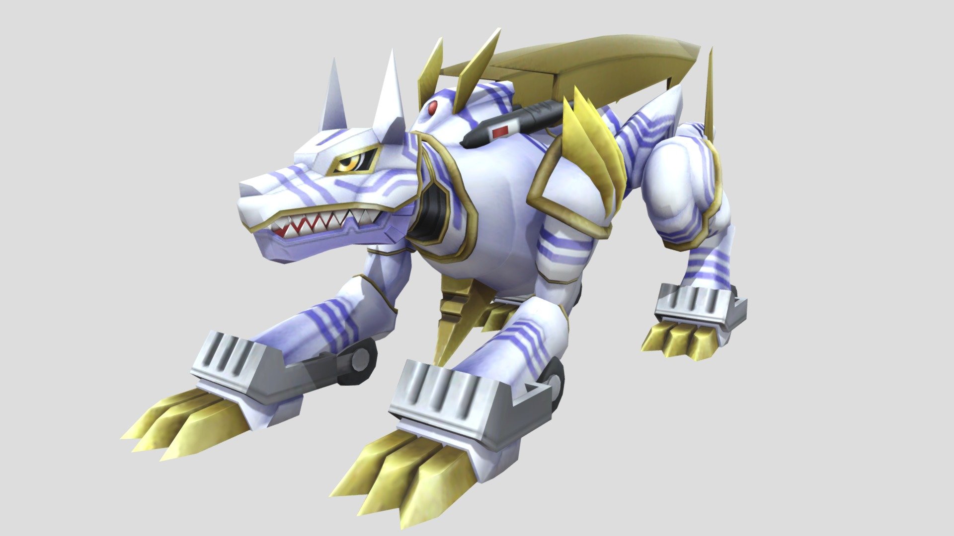 KendoGarurumon (Garummon) - Download Free 3D model by ...